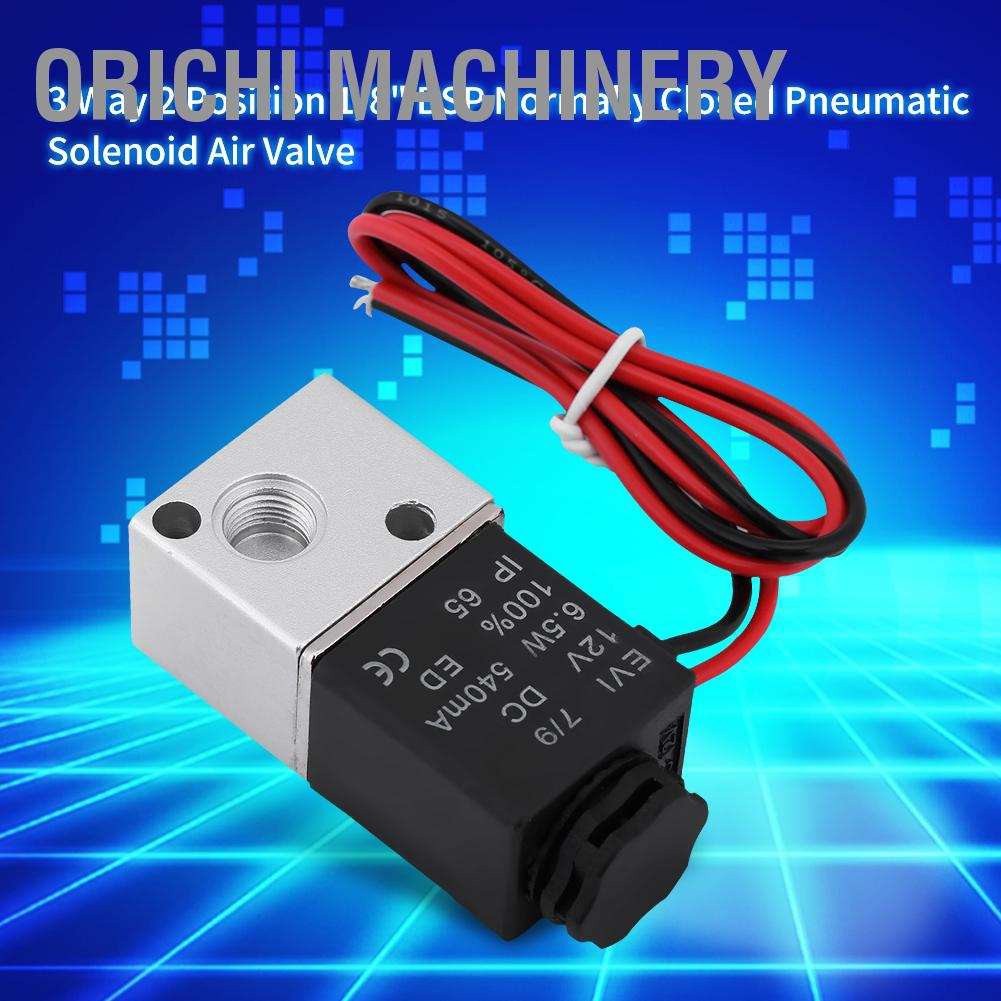 Orichi Machinery 3V1-06 Dc 12V/24V 3 Way 2 Position 1/8" Bsp โซลินอยด์วาล์วนิวเมติกสําหรับรถยนต์ ...