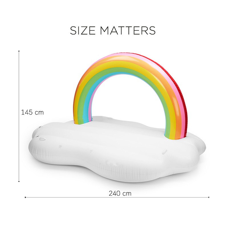 แพยาง ก้อนเมฆ Cloud Pool Float Big Size 240 cm - pumpmeplease - ThaiPick