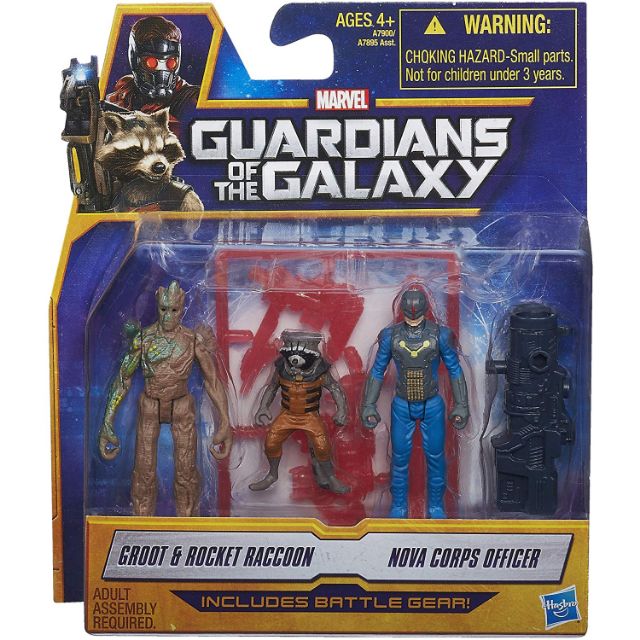 Marvel Guardians of The Galaxy Groot, Rocket Raccoon and Nova Corps ...