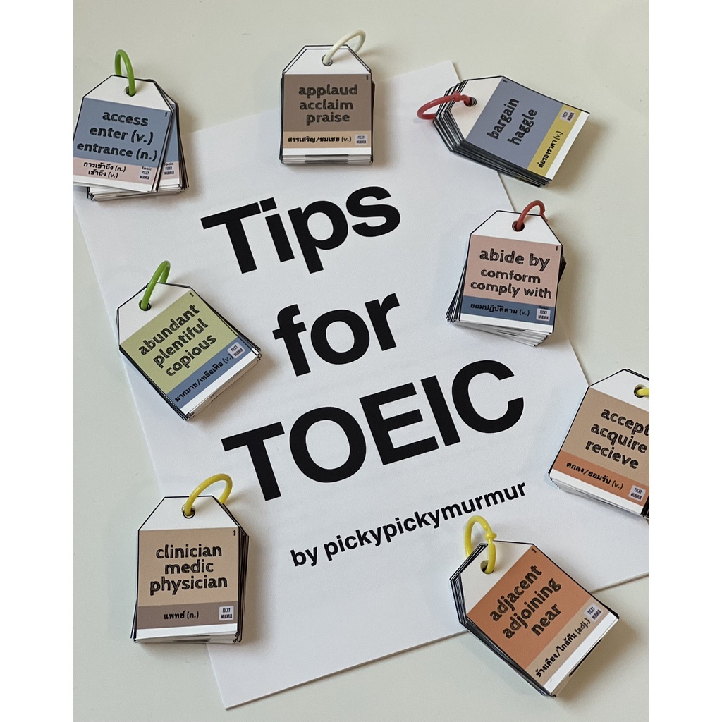Toeic Pack Set แบบ ครบ 8 ชุด พร้อมชีททบทวน Tips for Toeic - bestbuybrandname - ThaiPick