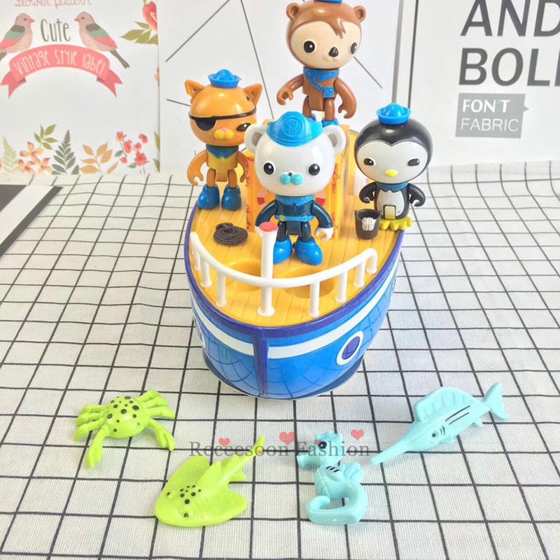 Cartoon Octonauts Rescue Boat Toys Set Baby Bath Toy Float Ship Kids ...