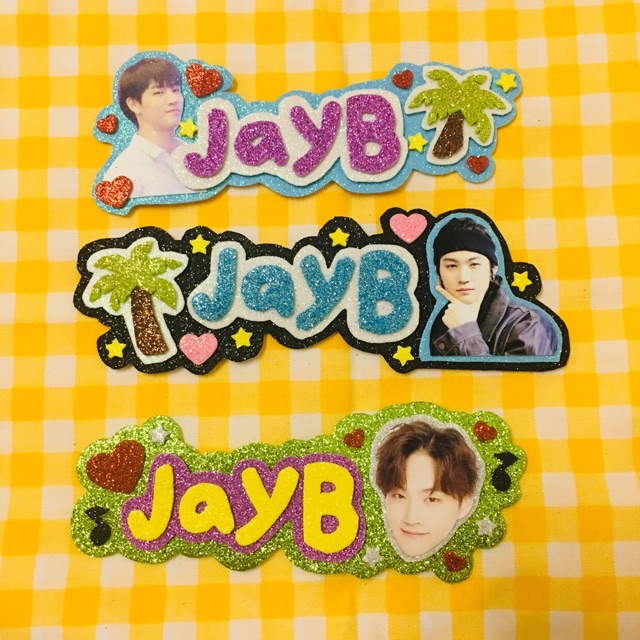 ป้ายชื่อ ติดแท่งไฟ Name tag GOT7 และ วงอื่นๆ (สั่งทำตามคำสั่งซื้อของ ...