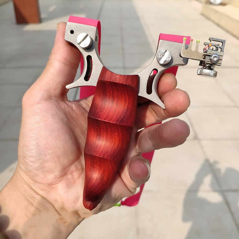 2021 New Catapult Outdoor Hunting Power Slingshot with Titanium Sight ...