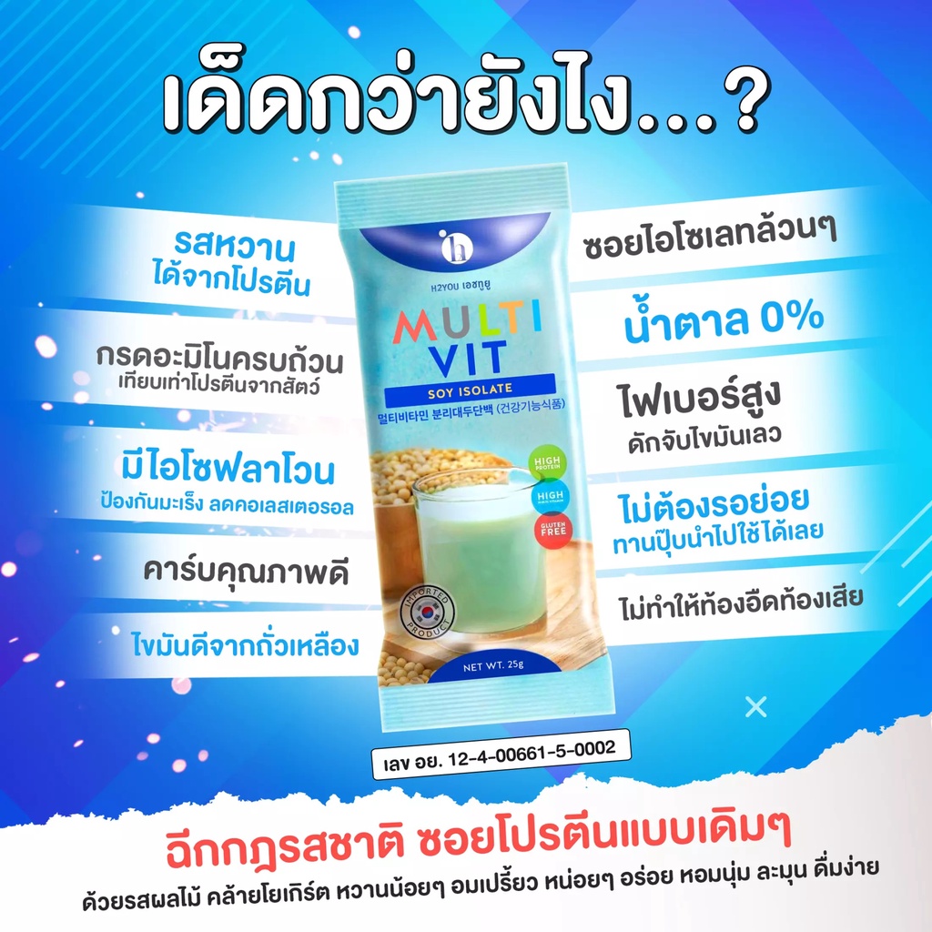Multivit Soy Isolate Protein Dietary Supplement Product - 14 Sachets ...