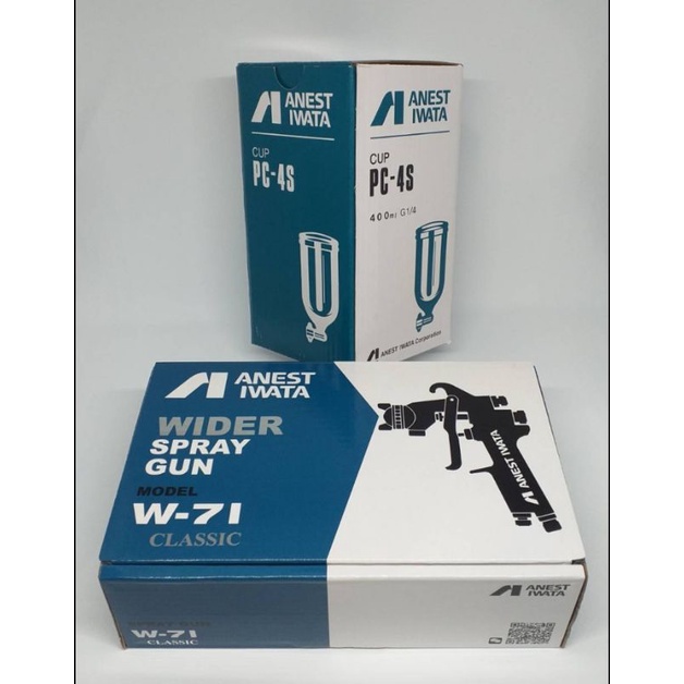 กาพ่นสี Spray gun iwata W-71 หัวกา1.3mm รถ้วย400ml. ของแท้ สั่งโรงงาน มีใบกำกับภาษีให้( ดีกว่า ...