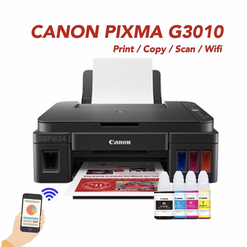 เครื่องปริ้นเตอร์ Canon G3010 WiFi ปริ้นสแกนก๊อปปี้ ปริ้นส์จากสมาร์ทโฟนได้ ขาย ดีอันดับหนึ่ง - i ...