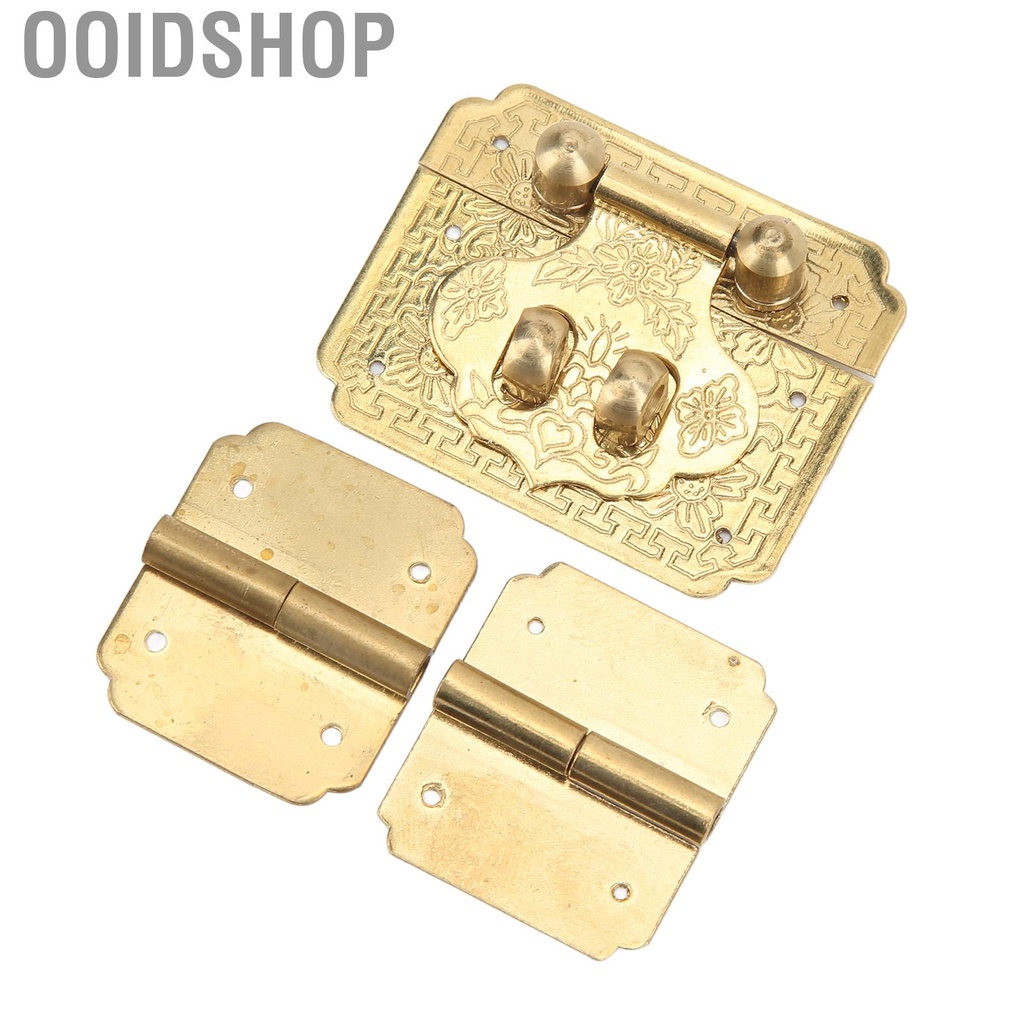 Ooidshop Gold Cabinet Hinges Box Lock Buckle Set 1 for Case - ooidshop ...