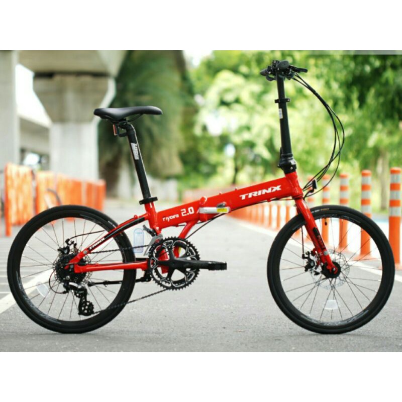 TRINX FLYBIRD 2.0(ส่งฟรีผ่อน0) จักรยานพับได้ ล้อ20(451) เกียร์ SHIMANO 16SP ดิสก์เบรค ดุมล้อแบ ...
