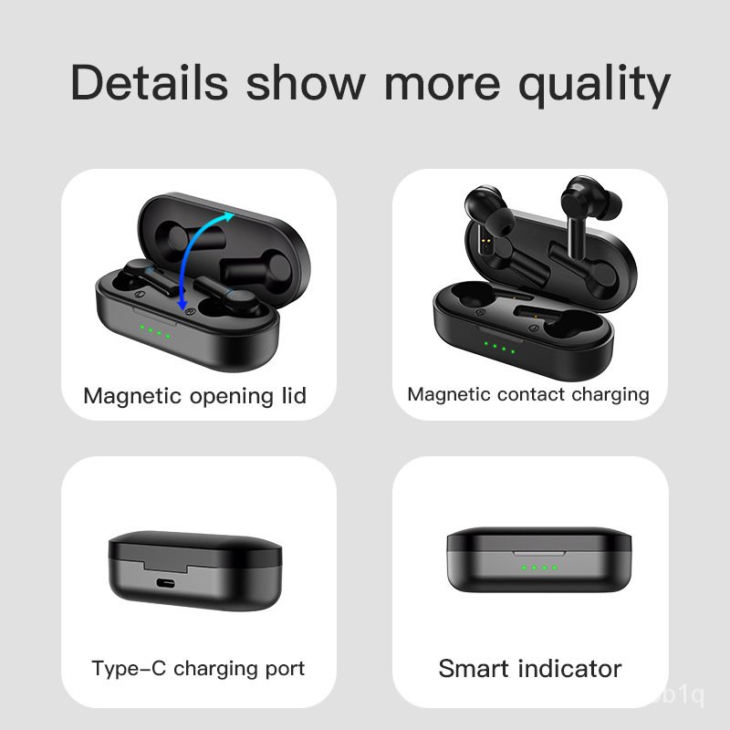 80 Languages TWS Bluetooth Headset Translator Translation Headset ...