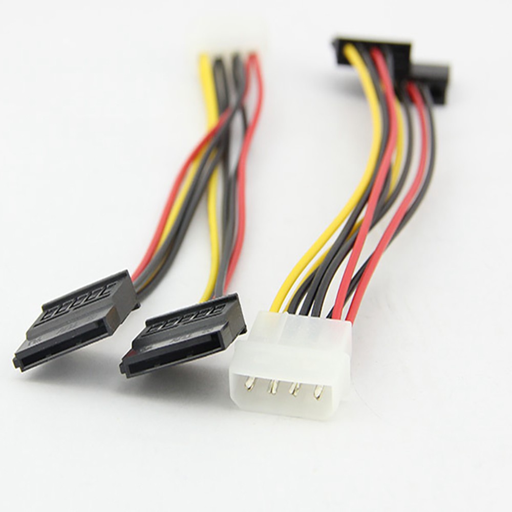 สายเคเบิ้ล4 Pin Ide Molex To 2 Serial Ata Sata Y Splitter อุปกรณ์แยกสาย ...