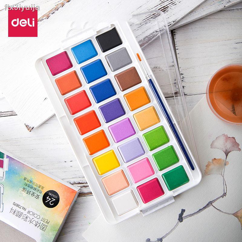 เม็ดสี Deli 73868 Solid watercolor paint set Art major students use ...