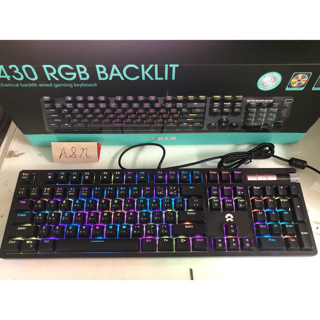 K430 RGB Mechanical Backlit Wired Gaming Keyboard OKER - busara_cat ...
