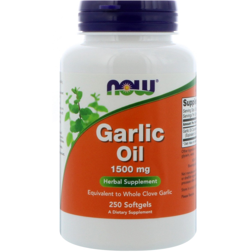 ﺴ Now Foods Noo Garlic Oil Concentrated Extract น้ำมันกระเทียม 1500mg ...