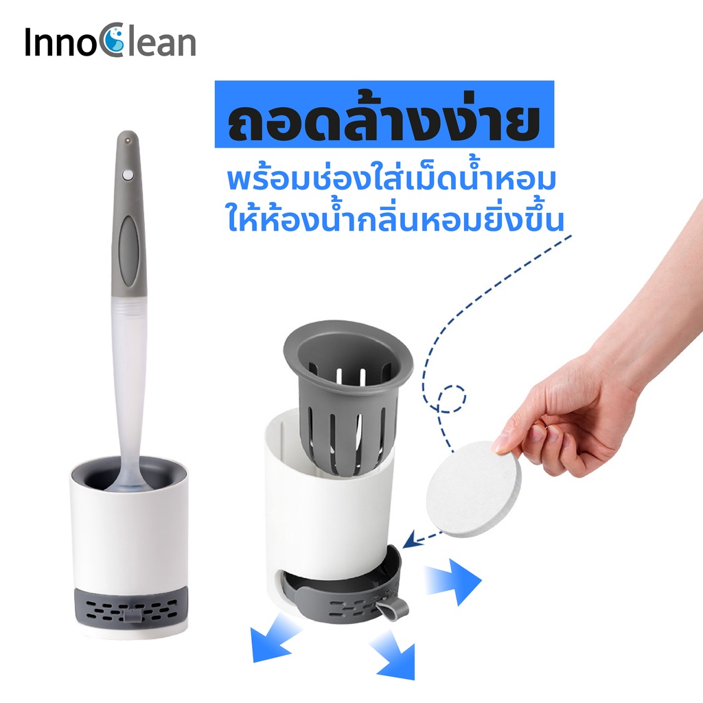 แปรงขัดห้องน้ำ iToilet Brush มีช่องเติมน้ำยาในตัว ใช้งานง่ายขัดได้ทุก ...