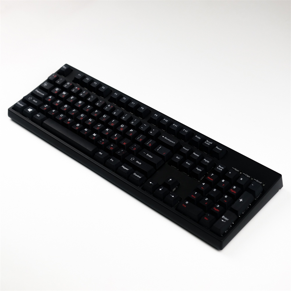 แป้นพิมพ์คอมพิวเตอร์ 120 Keys Dark Mechanical Keyboard Keycaps Russian ...