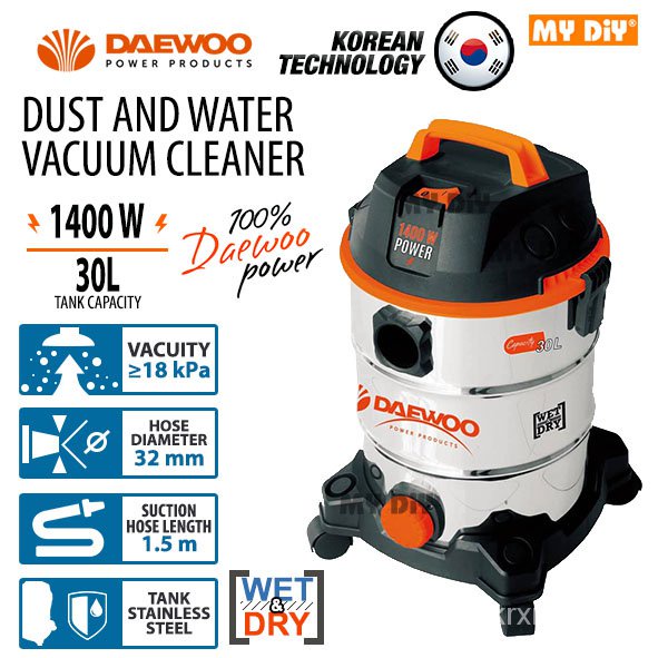 Diy Online4u Daewoo Vacuum Cleaner 30l Wet And Dry Vacuum Cleaner
