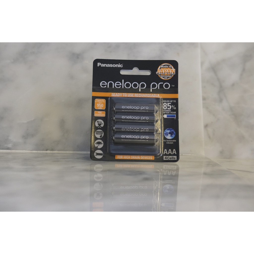 Panasonic Eneloop Pro 950 mAh Rechargeable Battery AAA แพ็ค 4 ก้อน รุ่น ...