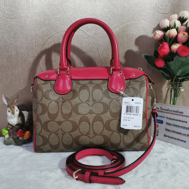 COACH F58312 MINI BENNETT SATCHEL IN SIGNATURE COATED CANVAS COLOR ...