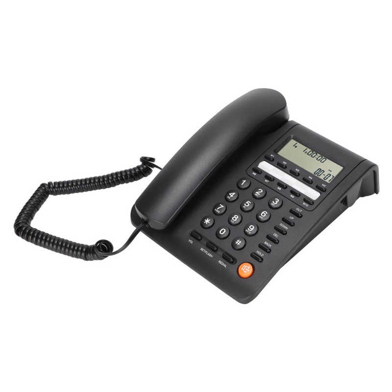 Corded Landline Telephone Desktop Corded Telephone Mute Function 16 Bit LCD Display for Hotel ...