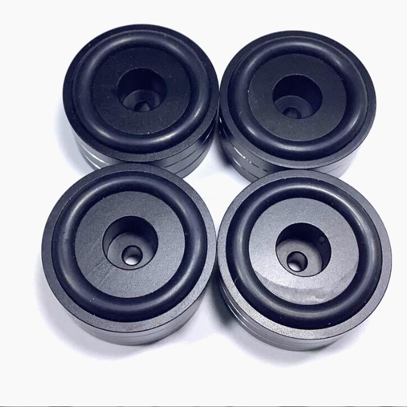 HIFI 40X22MM Aluminum Speaker Box Spikes Stand Feet Pad Amplifier DAC ...