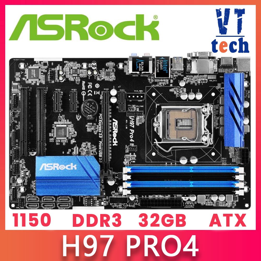 Used original slot LGA1150 H97 motherboard for ASRock H97 Pro4 desktop ...