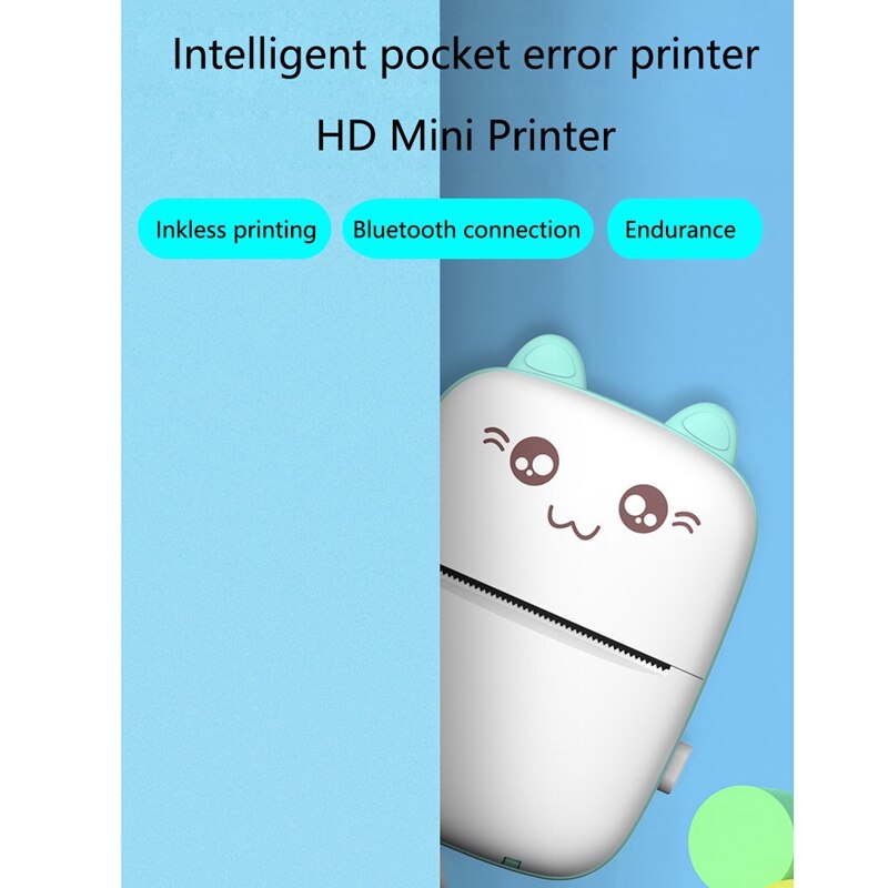 Smart Pocket Printer Mini Bliuetooth Wireless Thermal Printer Study ...