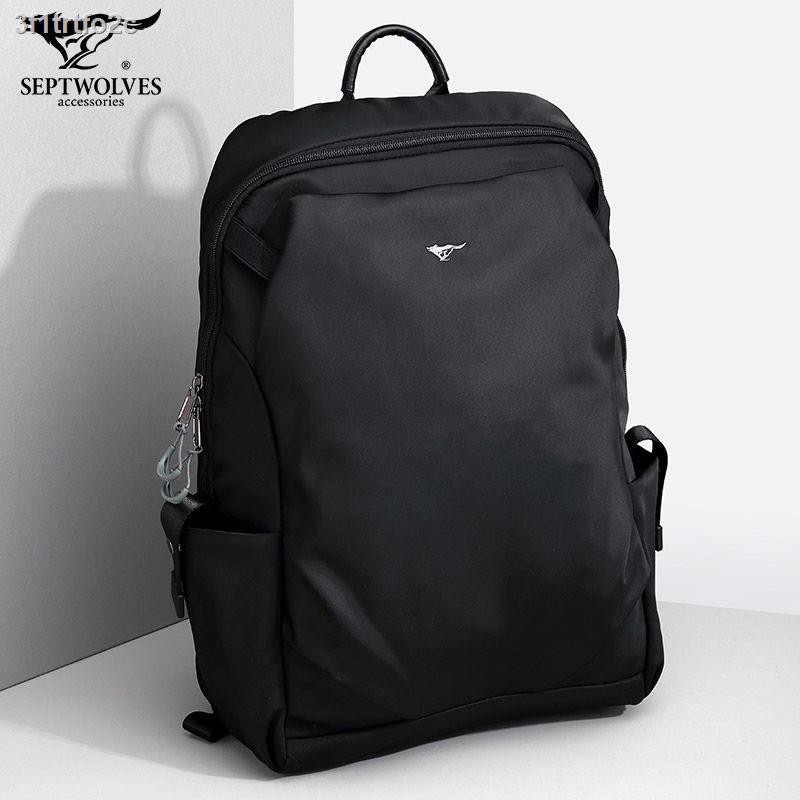 กระเป๋าแล็ปท็อป กระเป๋าเป้ Seven wolves กระเป๋านักเรียนชายใหม่กระเป๋า ...