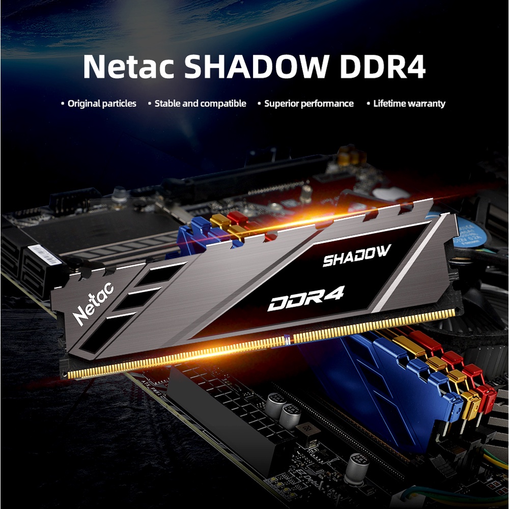 Netac Ram memory DDR4 3200MHZ 16gb 8 gb Memoria RAM ecc ddr4 ram 16gb 3200MHz 3600MHz 2666MHz ...