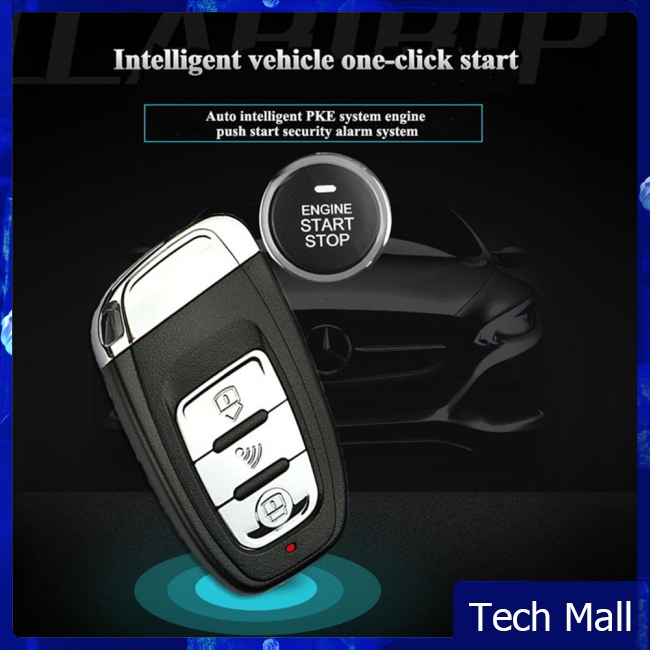 12V General Car Anti-theft System Remote Start Remote Controller ...