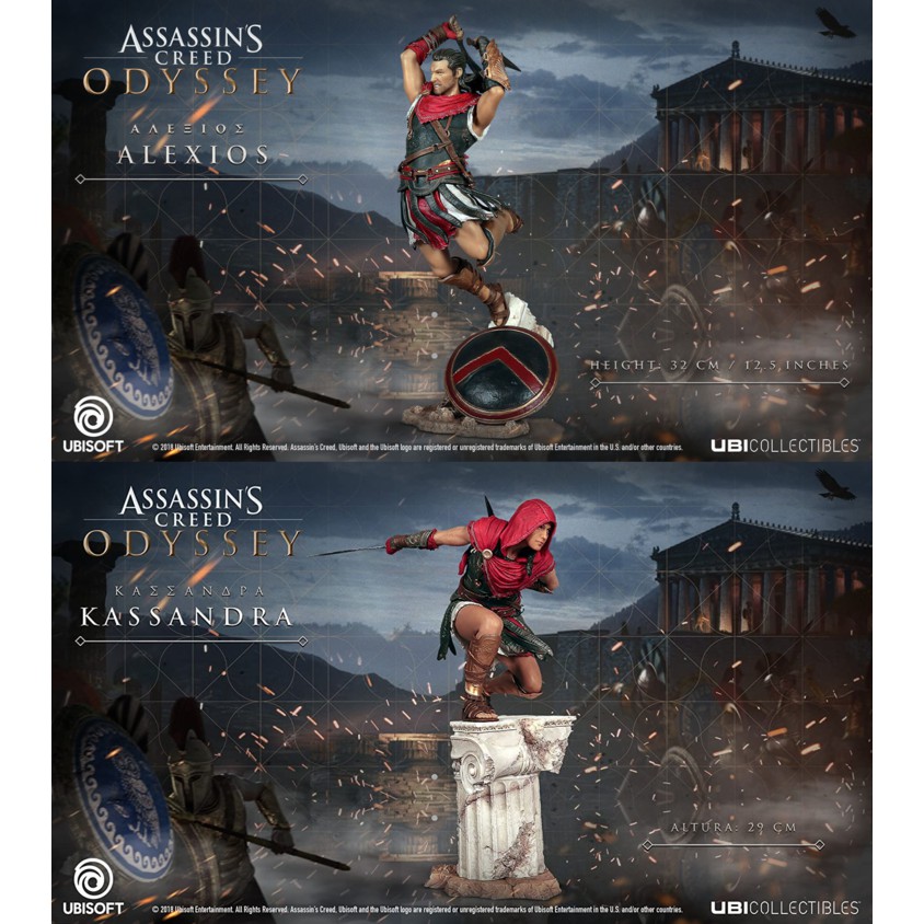 ฟิกเกอร์ ASSASSIN'S CREED ODYSSEY ALEXIOS KASSANDRA FIGURE | Shopee ...