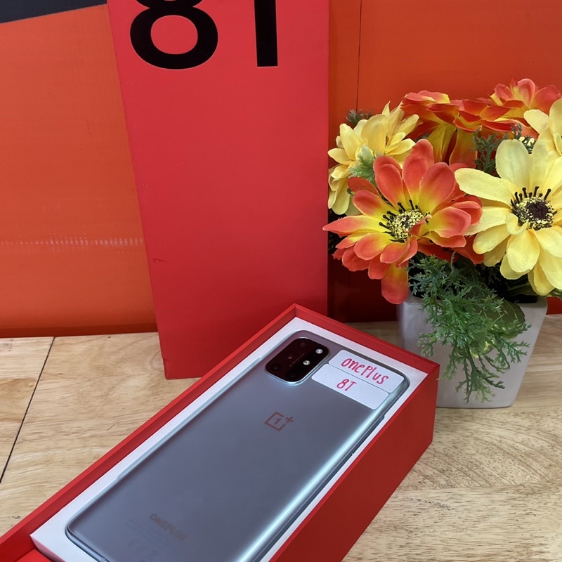 ONEPLUS 8T มือสอง เครื่องสวย รอยเคสกัดนิดหน่อย อุปกรณ์ครบกล่อง (30/7 ...