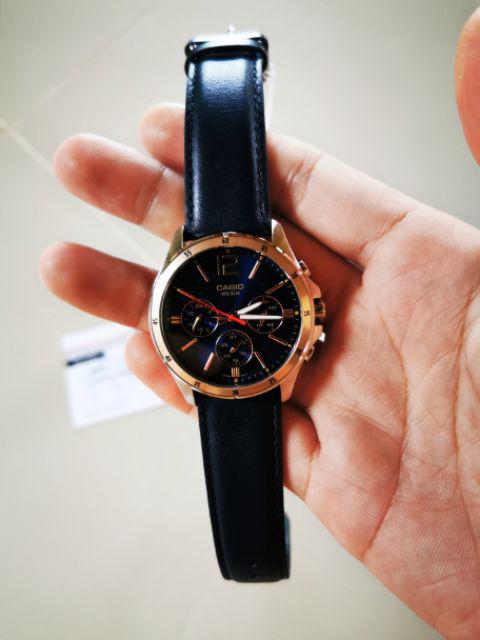 CASIO นาฬิกาข้อมือ ผู้ชาย สายหนัง รุ่น MTP-1374L MTP-1374L-1A MTP-1374L ...