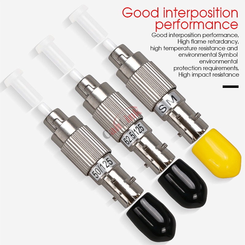 FC-STST-FC Fiber Optic Adapter Single-mode FC Male ST Female Connector ...