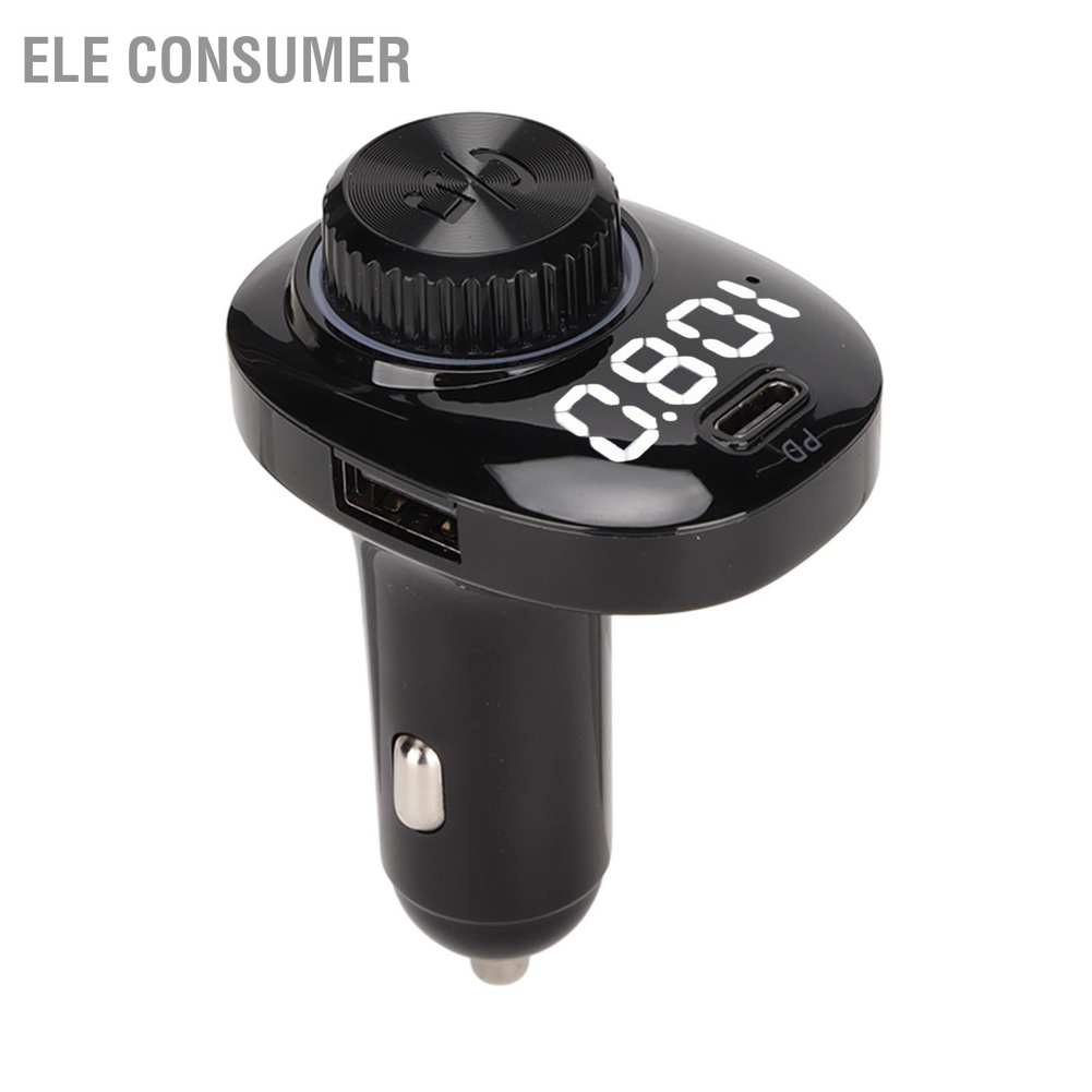ELE Consumer C19 Car USB Charger 20W Fast Charging Hands Free FM ...