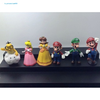 Pota 18Pcs/Set Mini Super Mario Bros Luigi PVC Doll Toy Gifts Figures ...