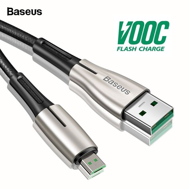 สายชาร์จเร็ว OPPO VOOC FLASH CHARGER 4A Baseus Micro USB Cable 4A VOOC ...