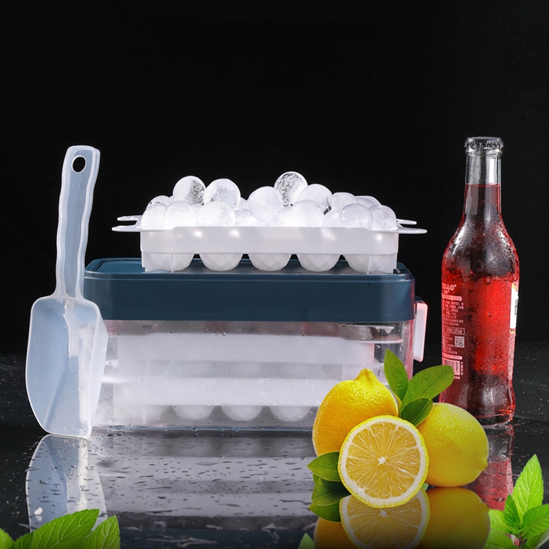 Ready Krabi Frozen Ice Cube Mold Ice Box Ice Tray Quick Freezer With ...