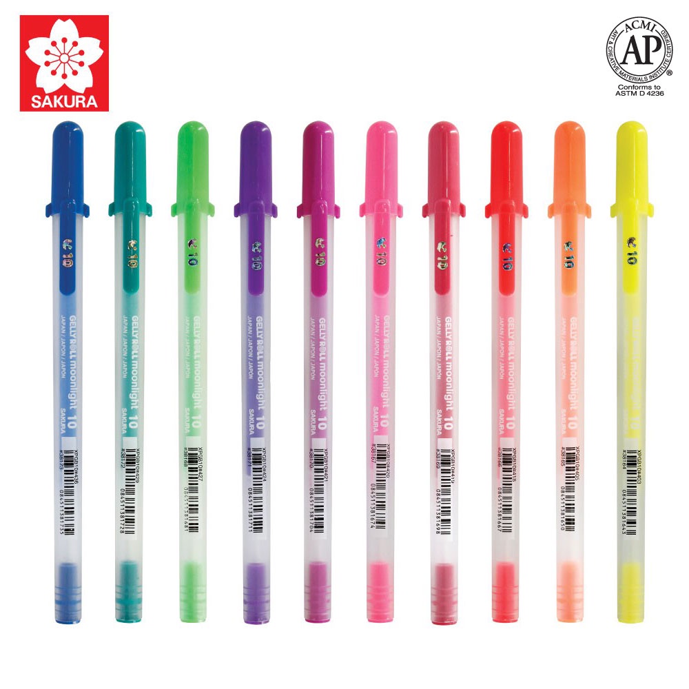 SAKURA (ซากุระ) ปากกาเจลลี่โรล รุ่นมูนไลท์ (GELLY ROLL Moonlight) ปากกา ...