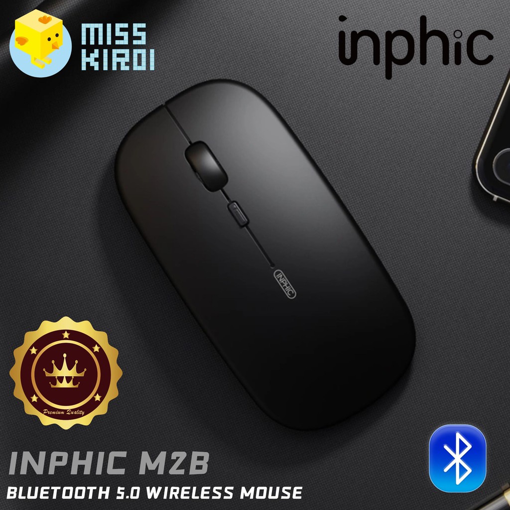 Inphic M2B Bluetooth 5.0 Mouse เมาส์บลูทูธ ไร้สาย สำหรับ คอมพิวเตอร์ ...