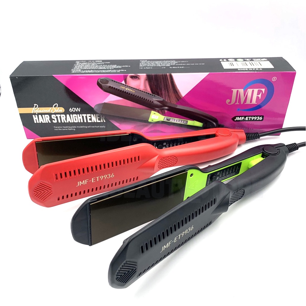พร้อมส่ง เครื่องหนีบผม JMF-ET9936 hair straightener หน้าสัมผัสขนาดใหญ่ เครื่องรีดผม แผ่นเซรามิค ...