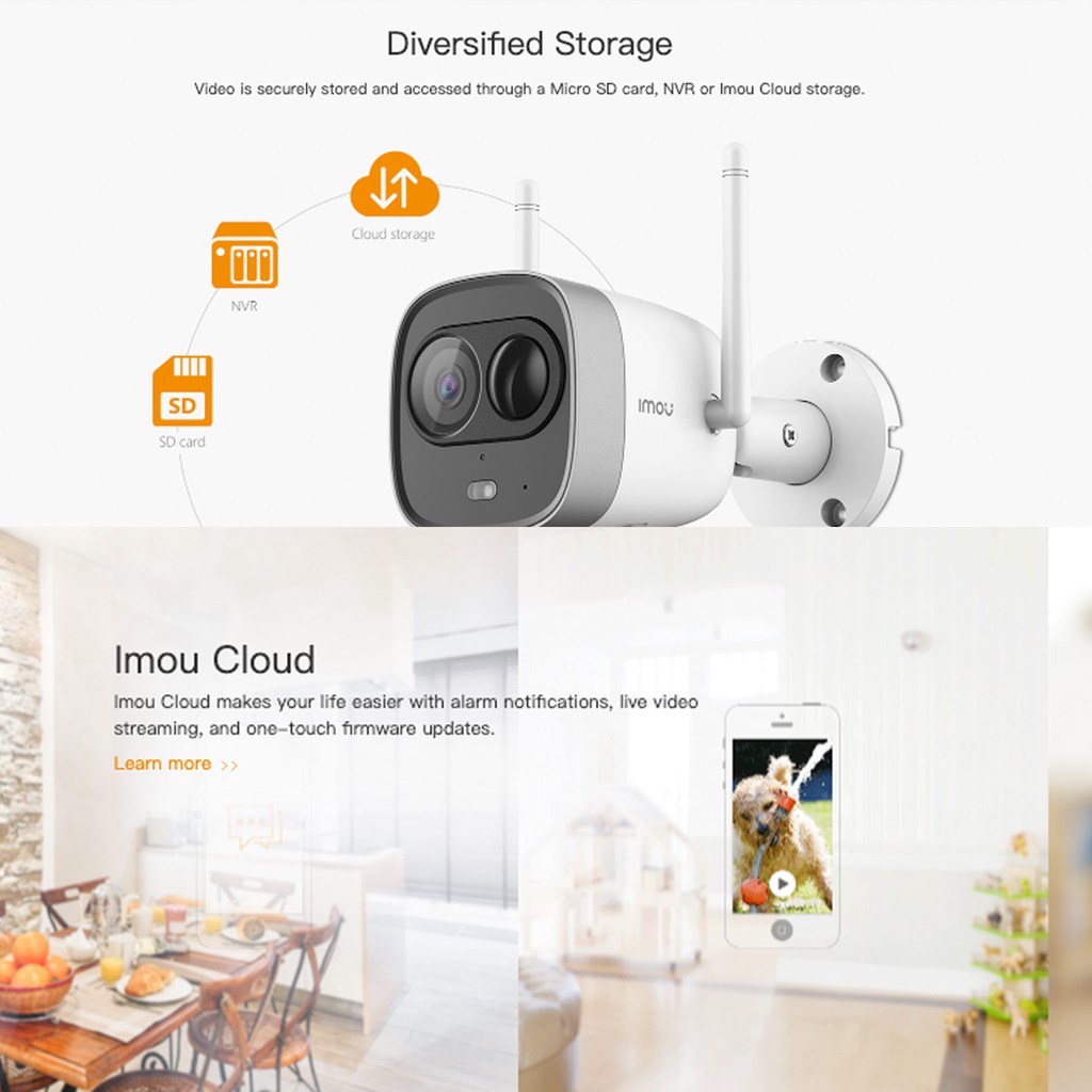 Imou กล้องวงจรปิด Bullet 1080P H.265 Active Deterrence Bullet Wifi ...