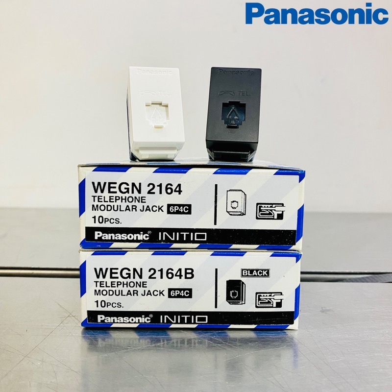 PANASONIC INITIO ปลั๊กโทรศัพท์ เต้ารับ TEL รุ่น WEGN2164 | Shopee Thailand