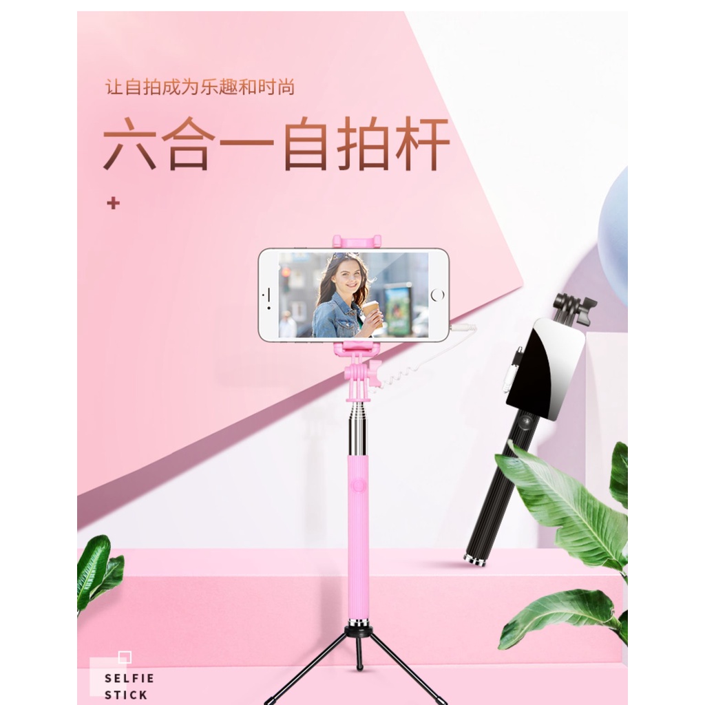 S elfie ติดสากล Apple 6จุดโทรศัพท์มือถือ x บลูทูธการควบคุมระยะไกลขาตั้ง ...