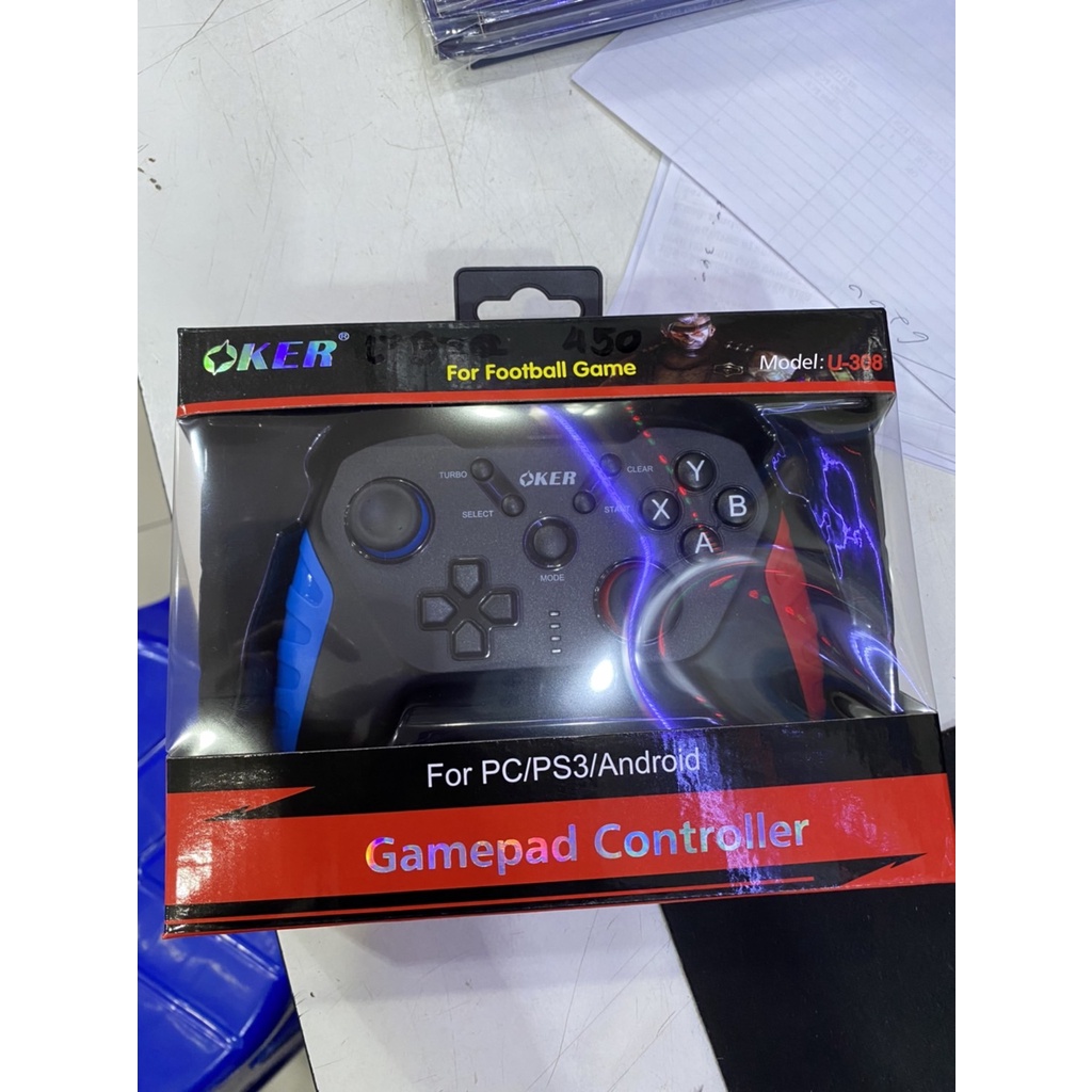 จอย OKER U-308Xbox Gamepad Controller จอยเกมมิ่ง สำหรับ PC/PS3/Android ...