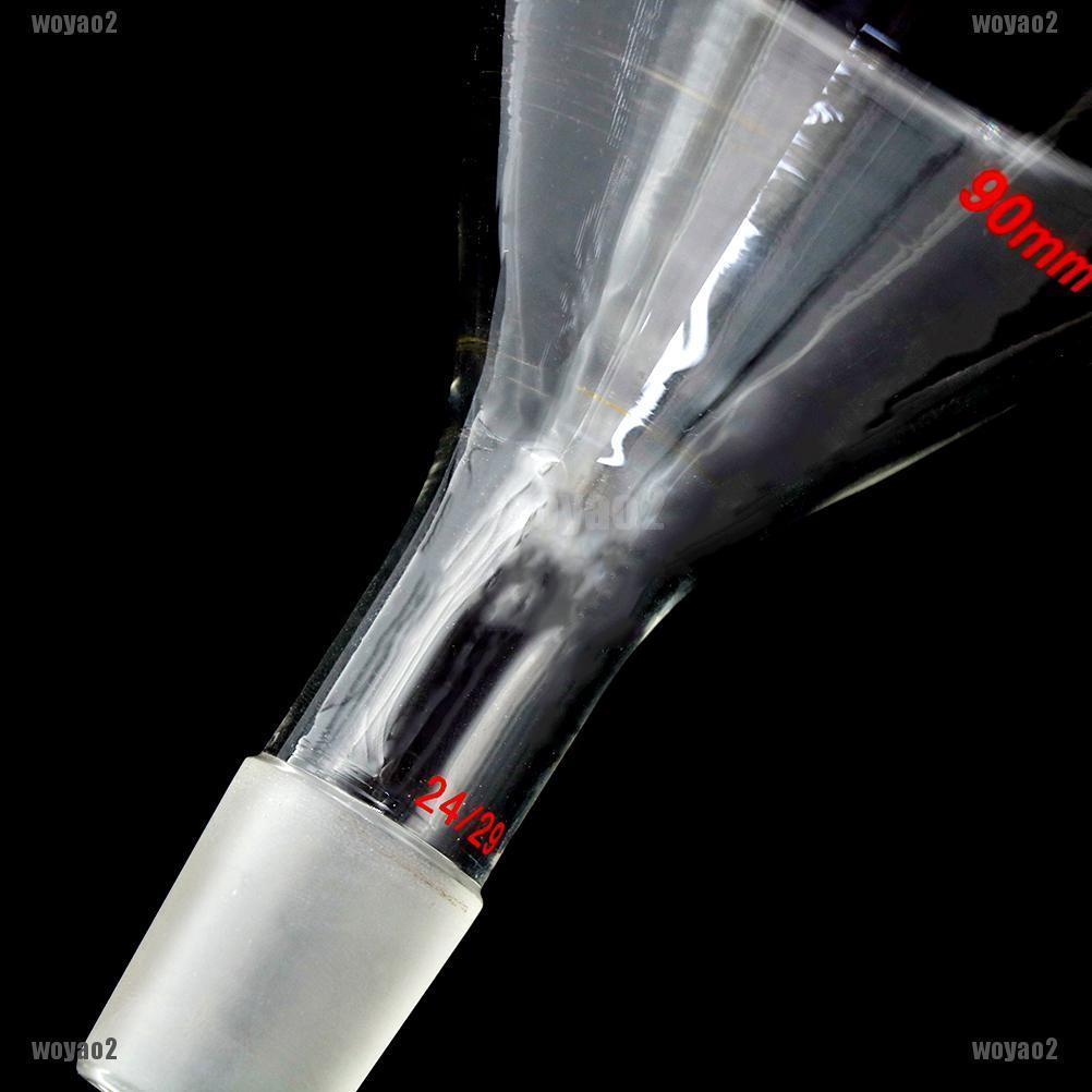 90mm24/29Glass Powder Funnel 100ml Chemistry Laboratory Glassware ...