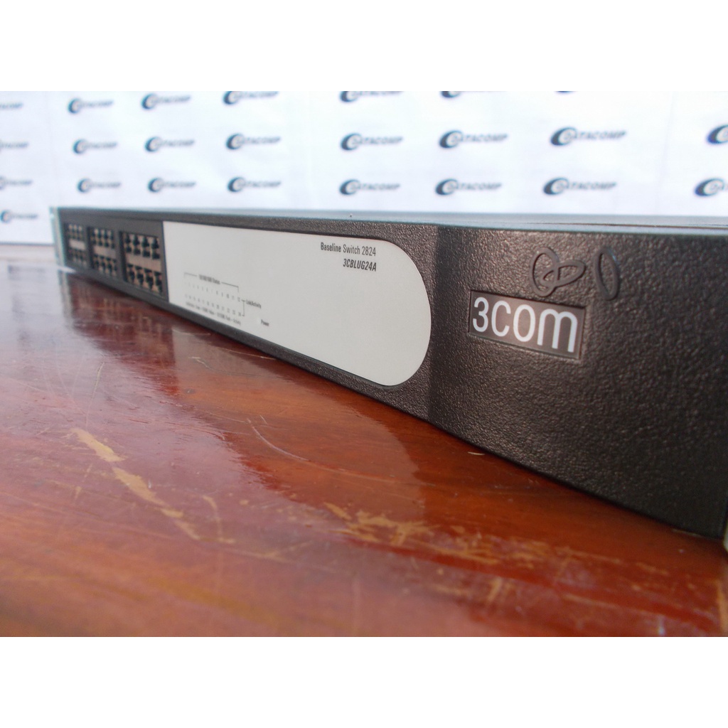 3COM Baseline Switch 2824 24-Port Gigabit 101001000 Mbps สภาพดี พร้อม ...