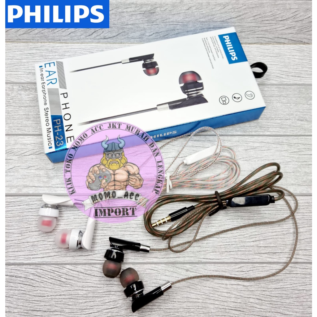 Philips PH-23 IN EAR HF PHILIPS PH-23 ชุดหูฟังแฮนด์ฟรี - tokomomoaccig.th - ThaiPick