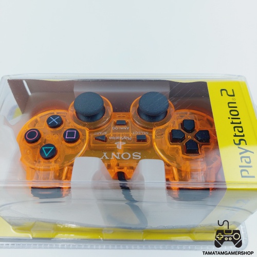 จอยps2 สีส้มใส(Clear Orange)งานกล่องIC เกรดA สินค้ามือ1 มีระบบสั่น จอย ...