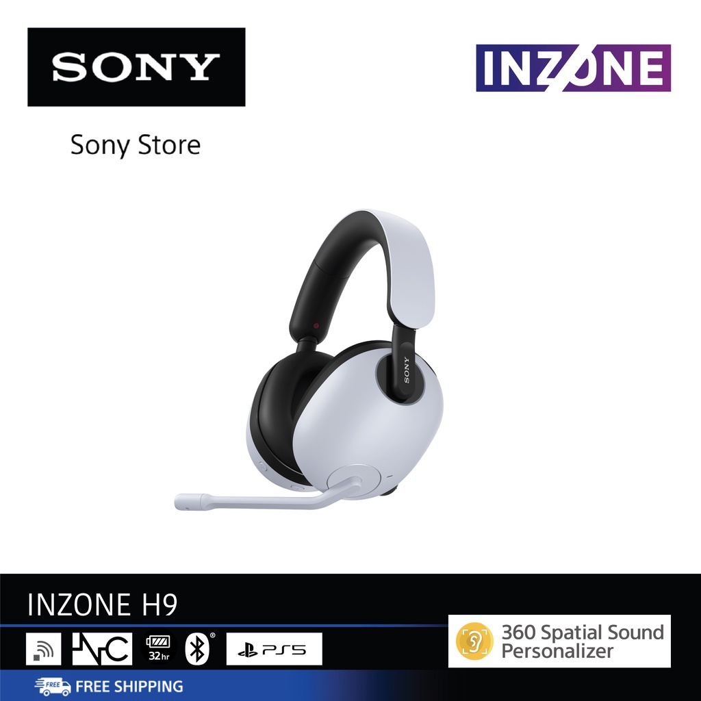 Sony INZONE H9 ชุดหูฟังตัดเสียงรบกวนแบบไร้สายสำหรับเล่นเกม WH-G900N ...