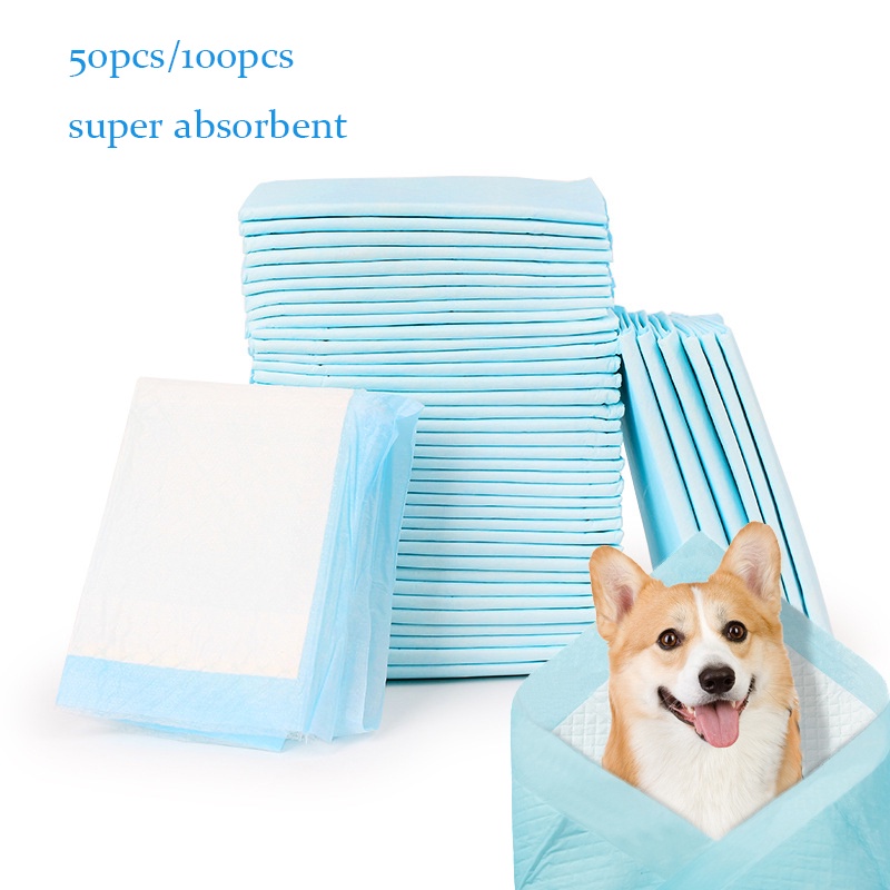 สัตว์เลี้ยงเปลี่ยนพรม50100pcs Dog Cushion Training Pee Pads Super ...